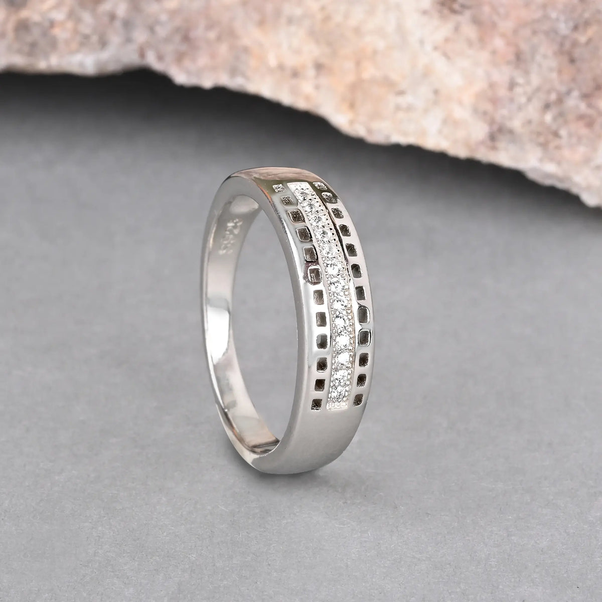 Linear Brilliance Ring - Touch925 Silver Jewellery