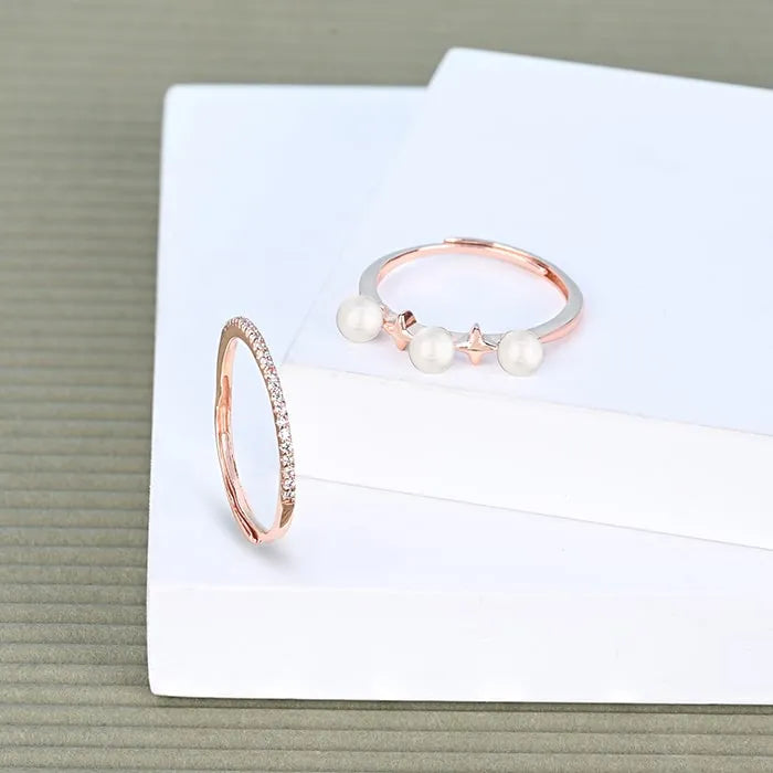 Lustrous Harmony Stack Rings – Touch925