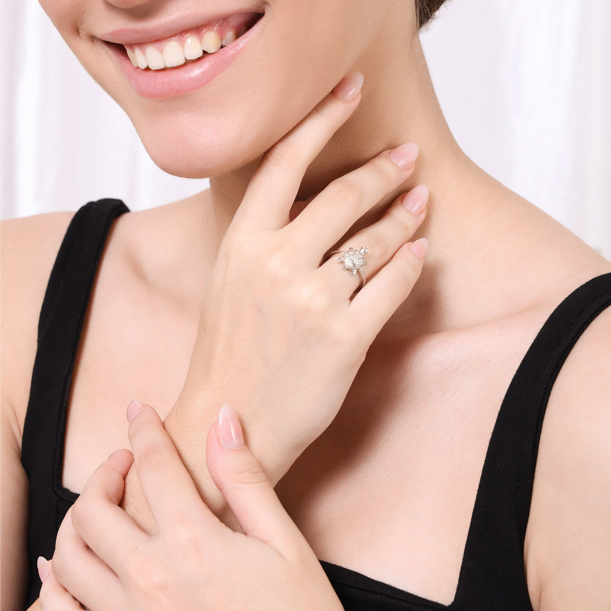 Classic Tortoise Silver Ring- Touch925 Silver Jewellery