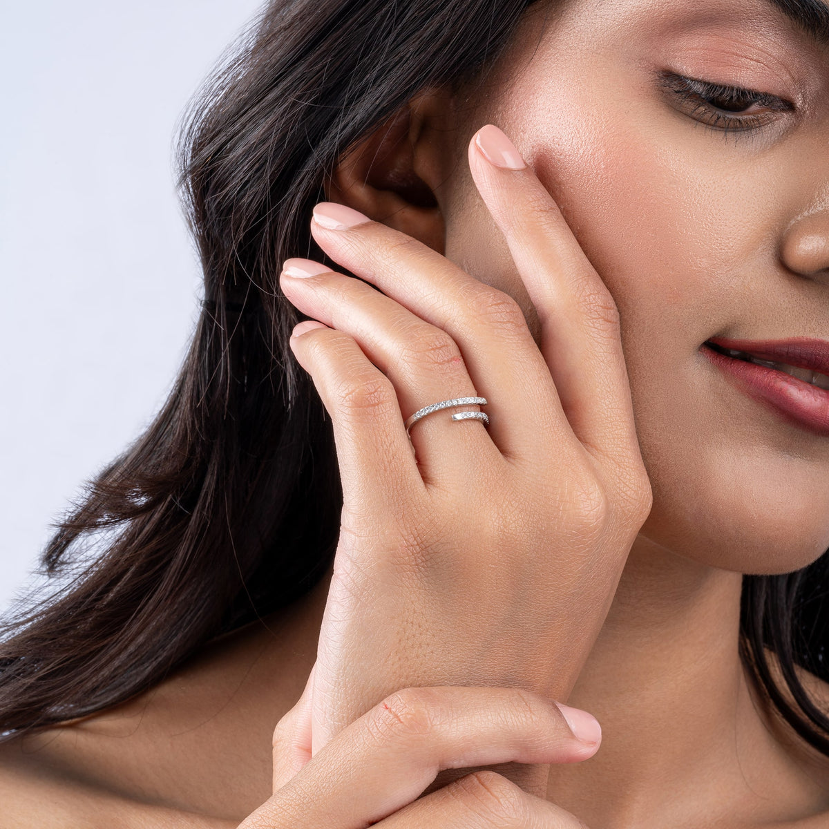 Twin Swirl Harmony Ring - Touch925 Silver Jewellery