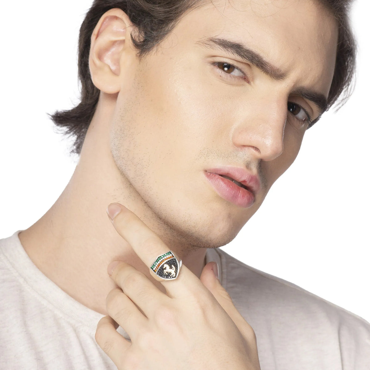 Finesse CZ Ferrari Ring - Touch925 Silver Jewellery