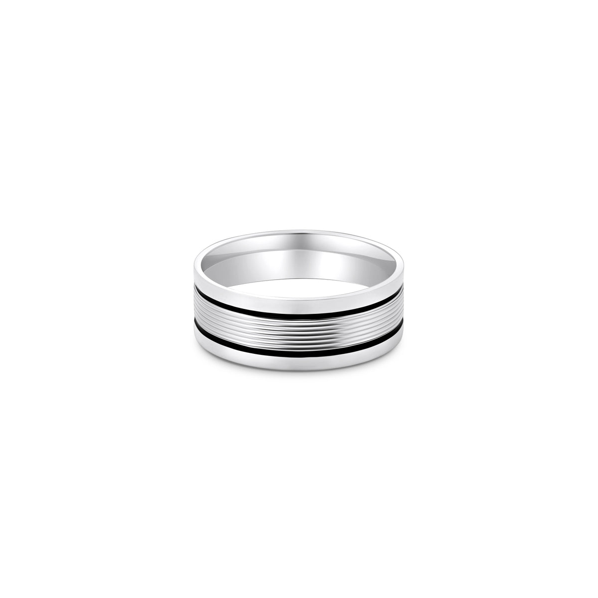 Linear Groove Silver Ring - Touch925 Silver Jewellery