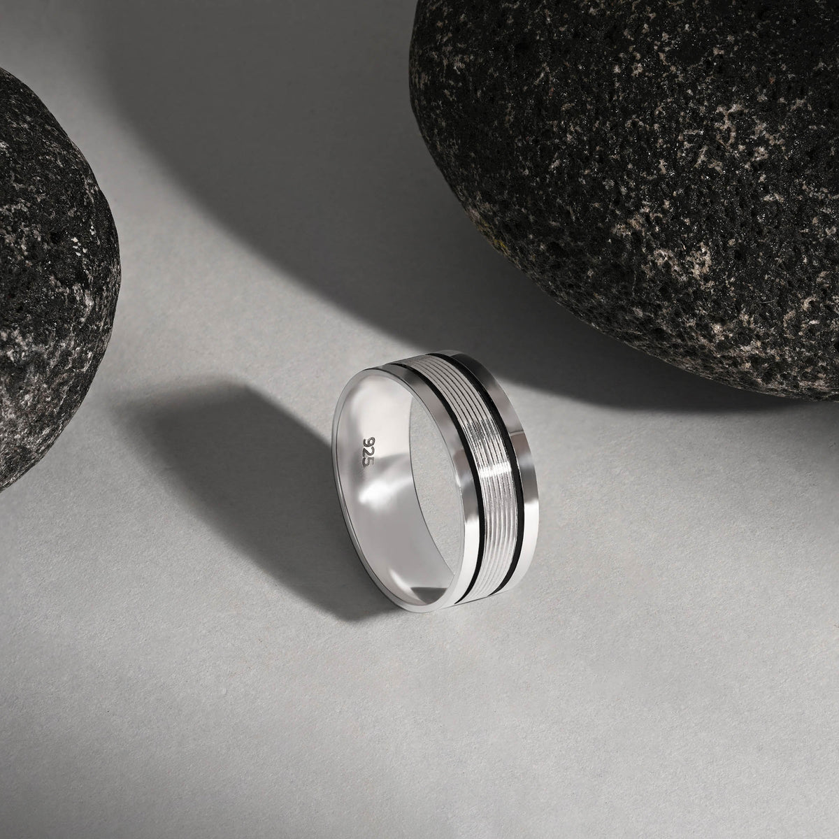 Linear Groove Silver Ring - Touch925 Silver Jewellery