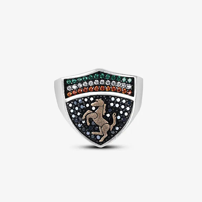 Finesse CZ Ferrari Ring - Touch925 Silver Jewellery